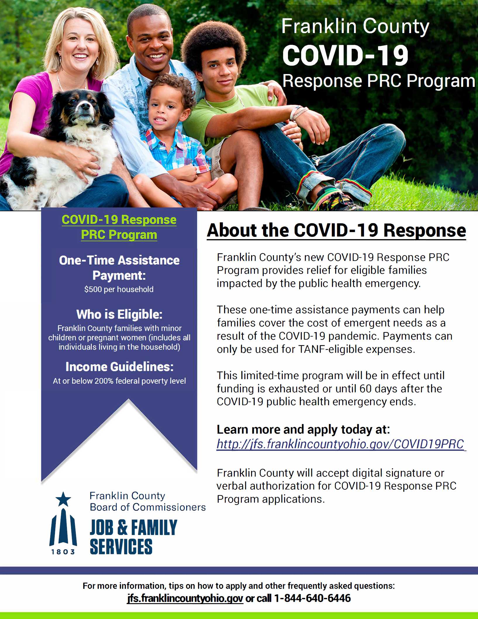 Franklin County Department of Job and Family Services Response PRC ...